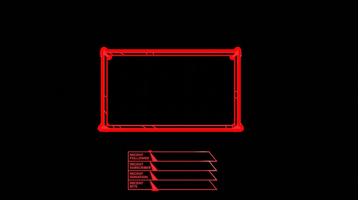 Animated Overlay Red & Black Style - Etsy