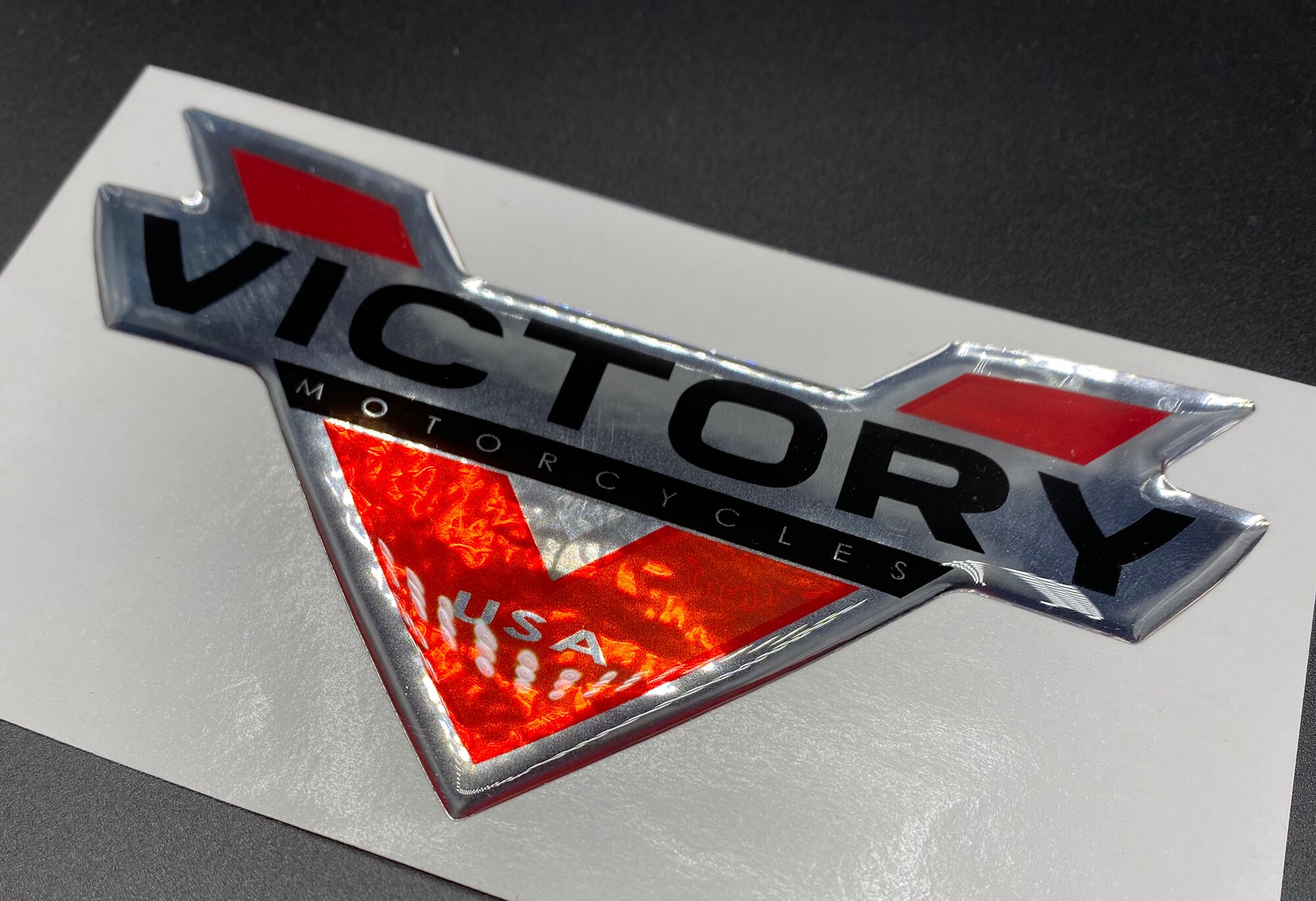 Gel Sticker Homage to Victory Motorcycle for Flat Surfaces and Curves ...