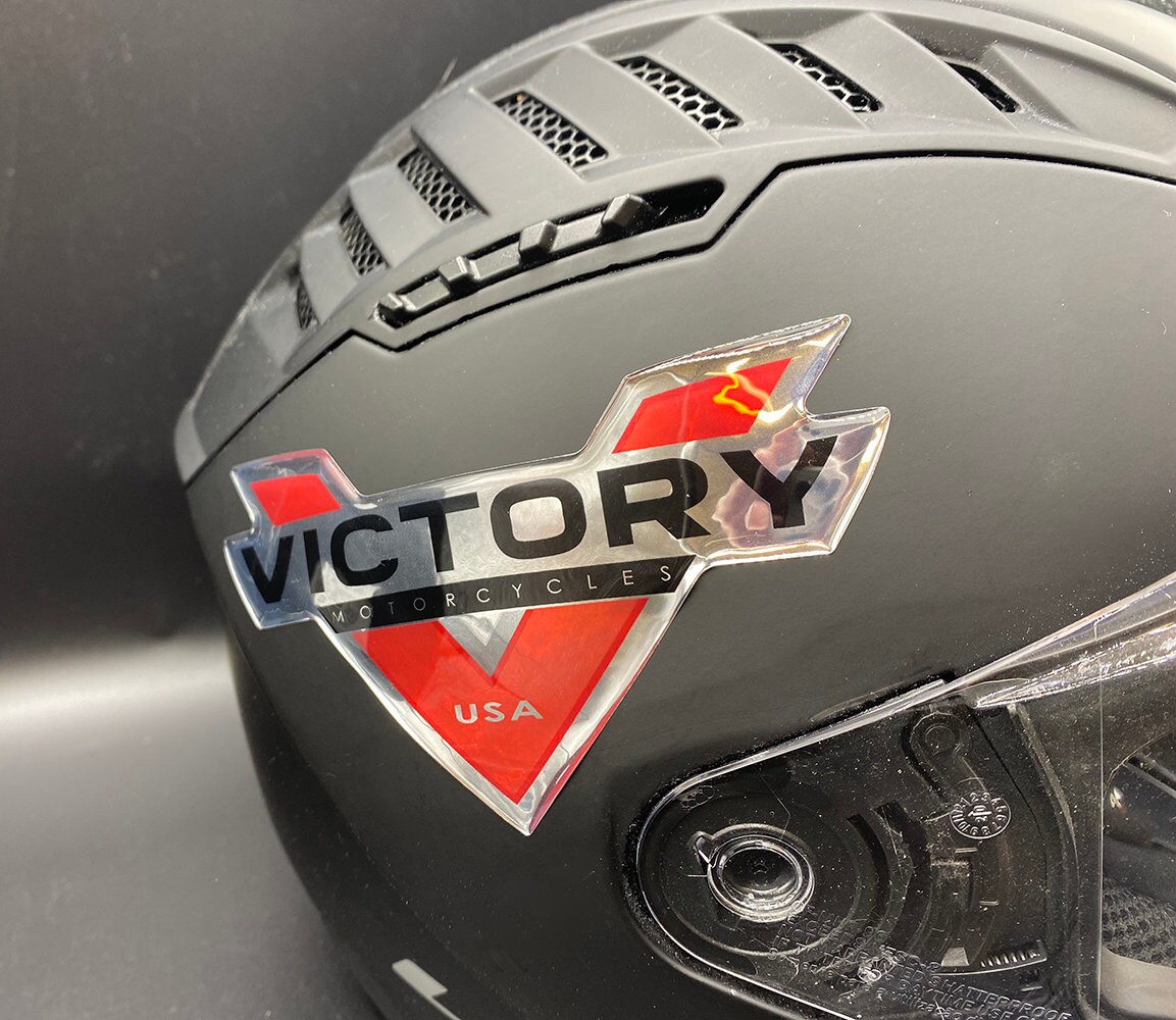 Gel Sticker Homage to Victory Motorcycle for Flat Surfaces and Curves ...