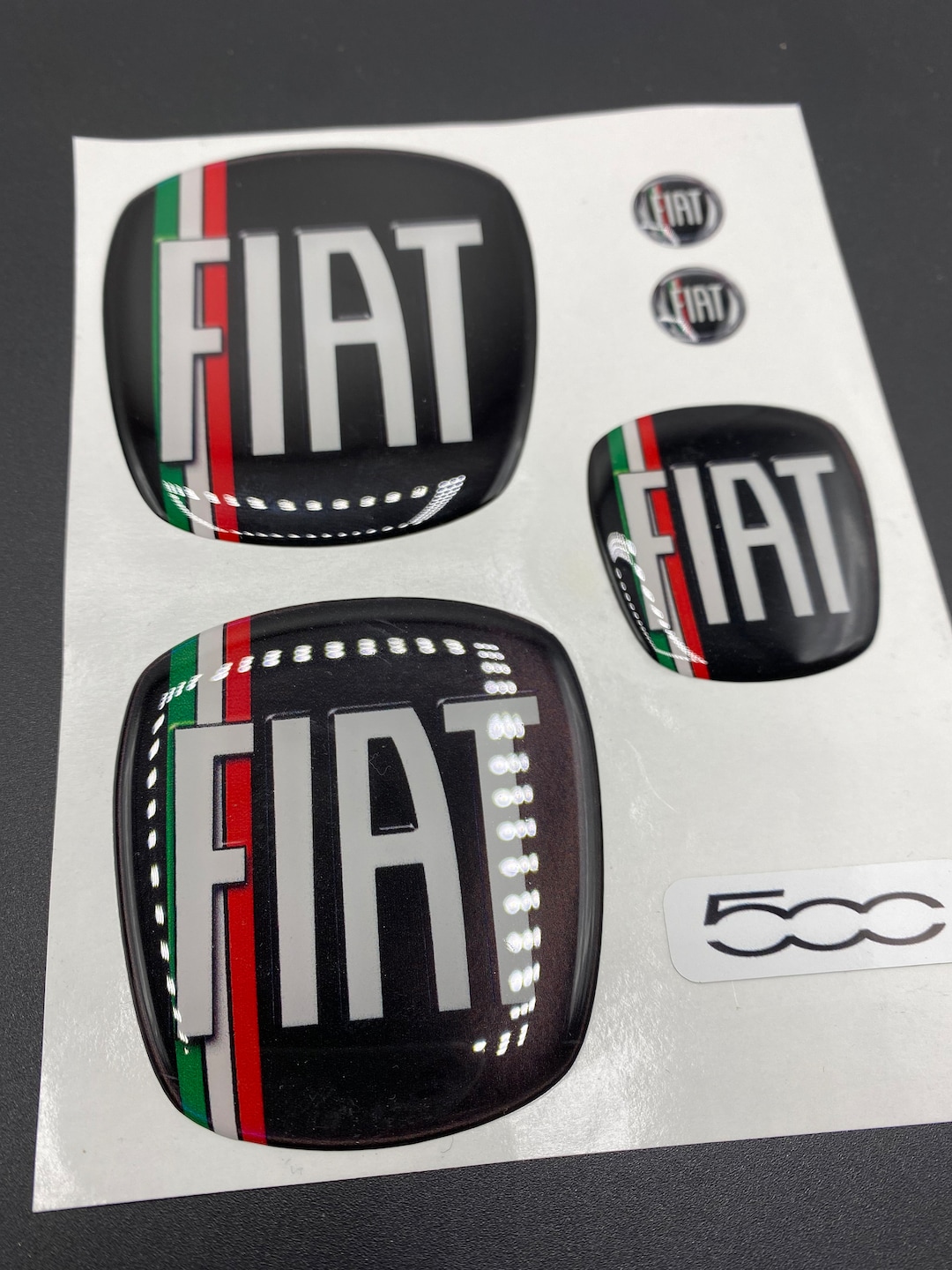 FIAT Compatible Embossed Resin Stickers to Be Superimposed on the ...