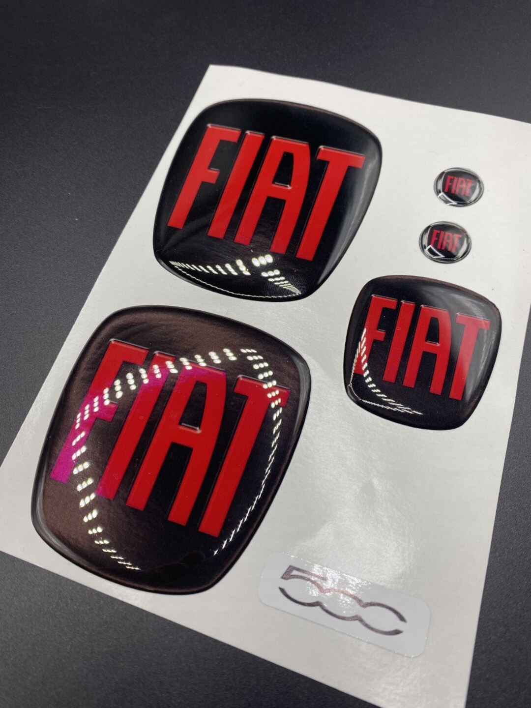 Resin Stickers in Relief Compatible Fiat to Be Superimposed on the ...