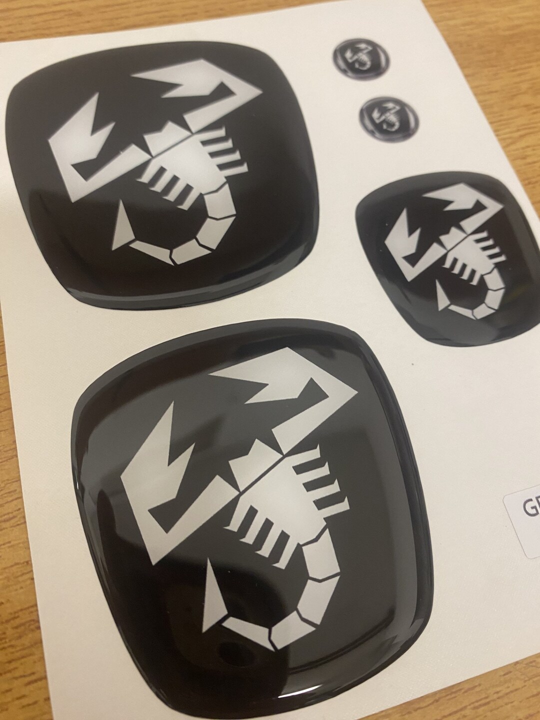 Scorpion Resin Stickers in Relief Compatible FIAT to Be Superimposed on ...