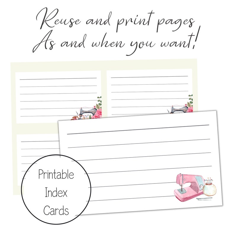 SEWING Planner Printable Sewing Journal Sewing Downloadable Sewing ...