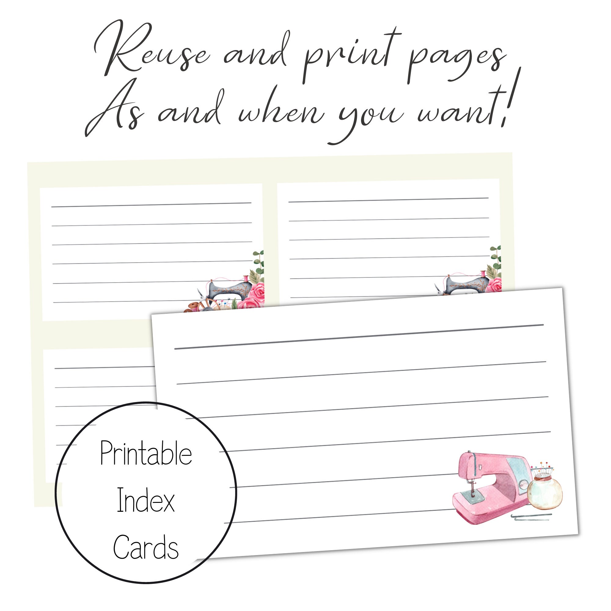 SEWING Planner Printable Sewing Journal Sewing Downloadable Sewing ...