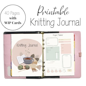Knitting Planner Printable Knitting Planner Boho Knitting Journal ...