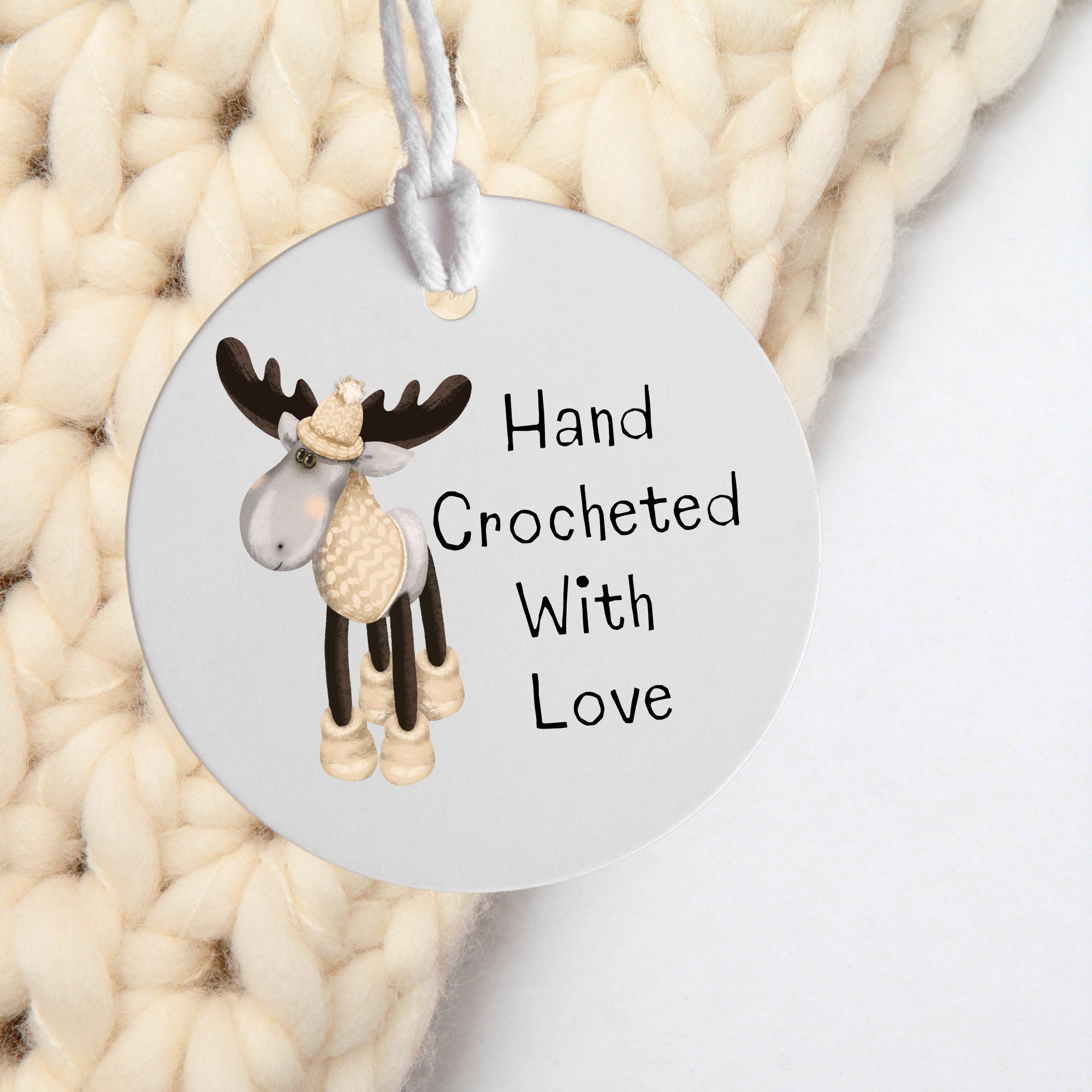 CROCHET Gift Tag Printable Hand Crocheted With Love Crochet Label ...