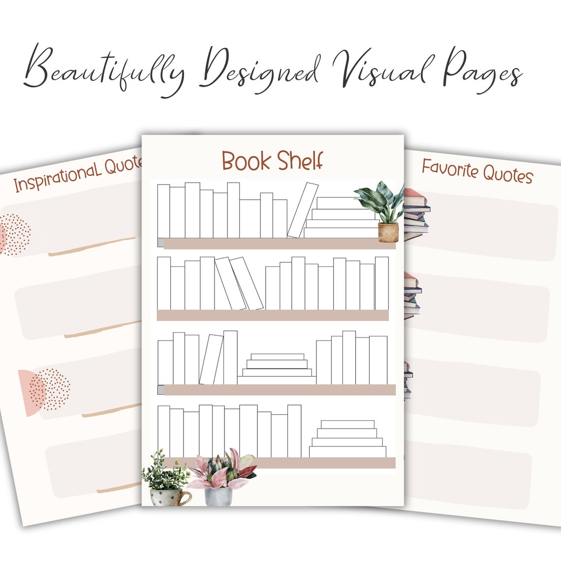 READING Planner Printable Reading Journal Boho Reading Diary Just A ...