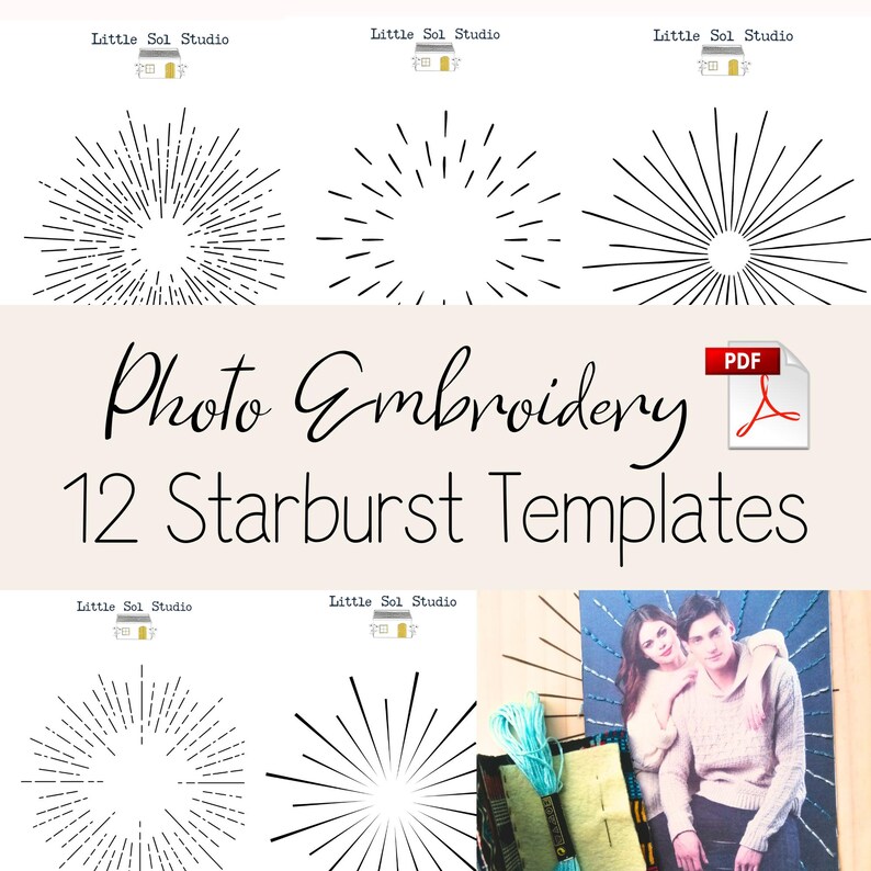 Photo Embroidery Template Starburst Bundle - Creative Embroidery ...
