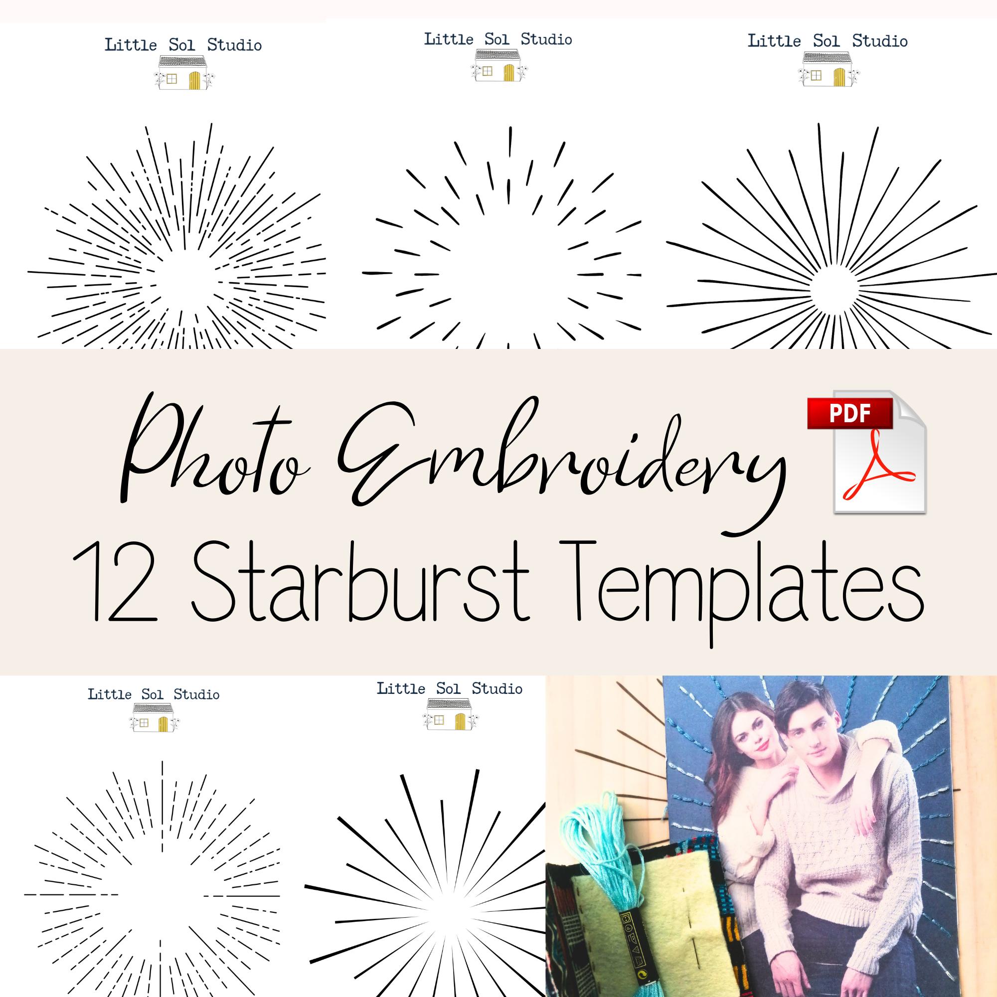 Photo Embroidery Template Starburst Bundle - Creative Embroidery ...