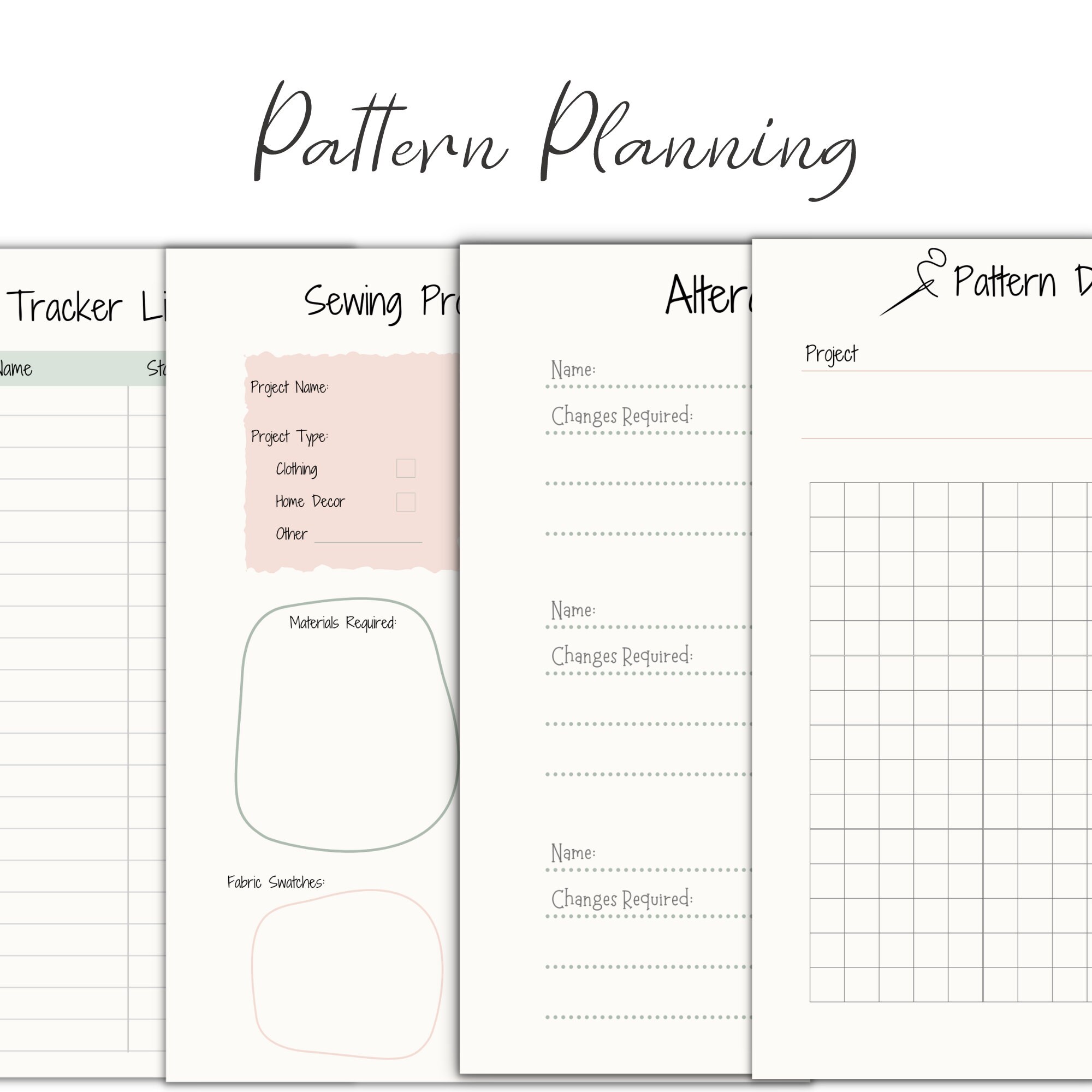 SEWING Planner Printable Sewing Journal Sewing Downloadable Sewing ...