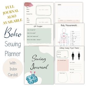 SEWING PLANNER Printable Sewing Planner Create Your Own Sewing Journal ...