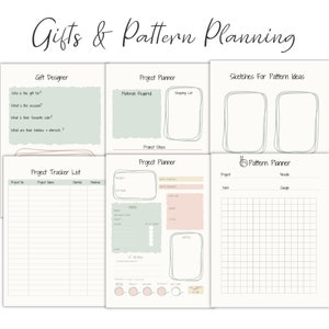 Knitting Planner Printable Knitting Planner Boho Knitting Journal ...