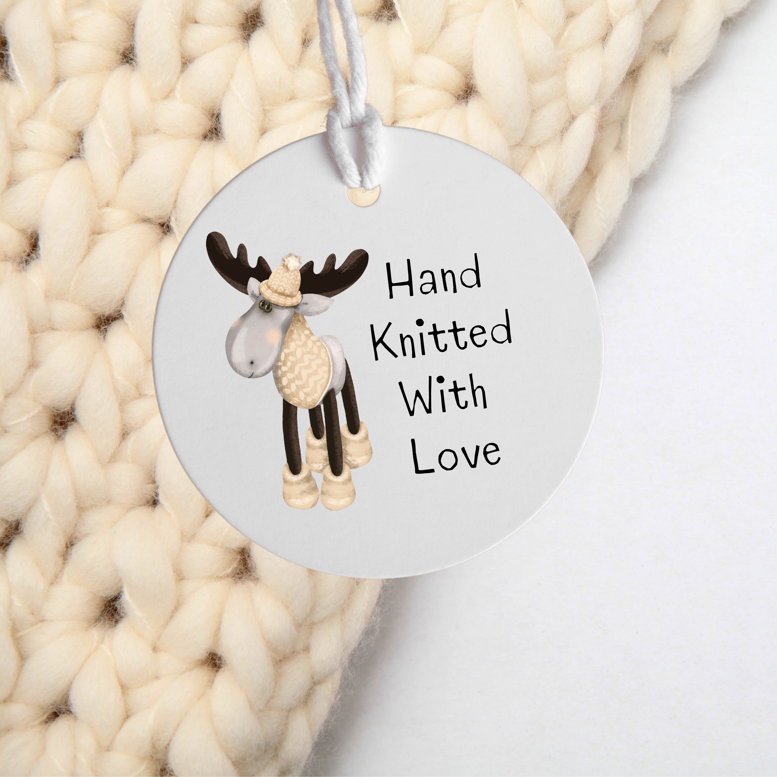 KNITTING Gift Tag Printable Hand Knittted With Love Knitting Label ...