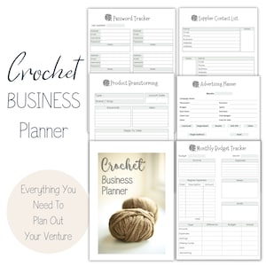CROCHET BUSINESS Planner Crochet Business Tracker Start A Crochet ...