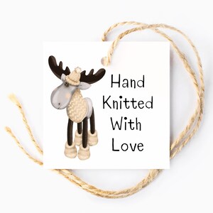 KNITTING Gift Tag Printable Hand Knittted With Love Knitting Label ...