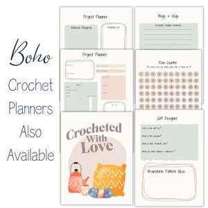 PRINTABLE Knitting Planner Page for Knitting Project Planner Boho ...