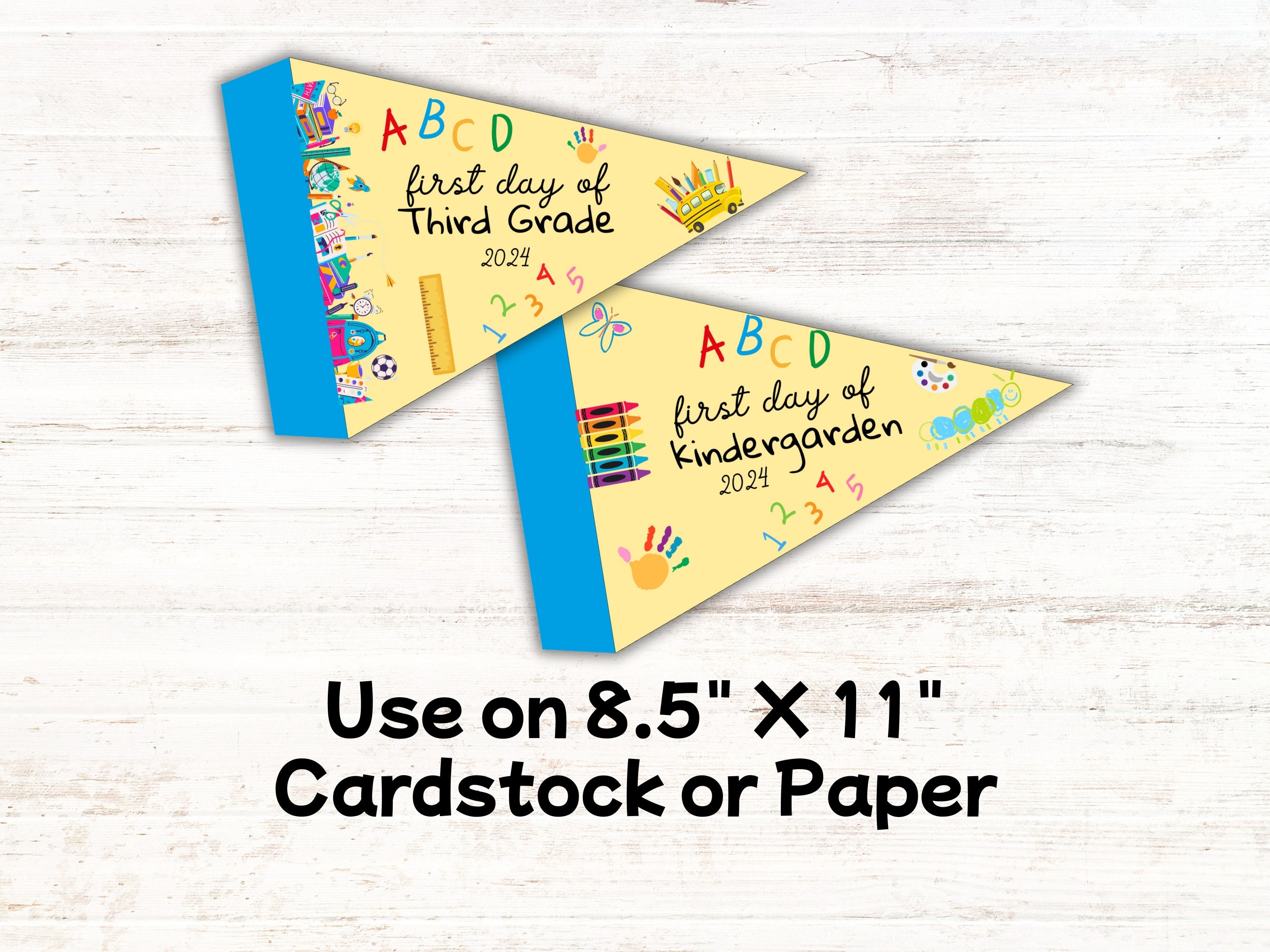 First Day of School Flags | Back to School Flags | Last Day of School ...