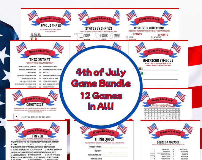 4th of July Activities for Kids, Kids 4th of July Games, Patriotic ...