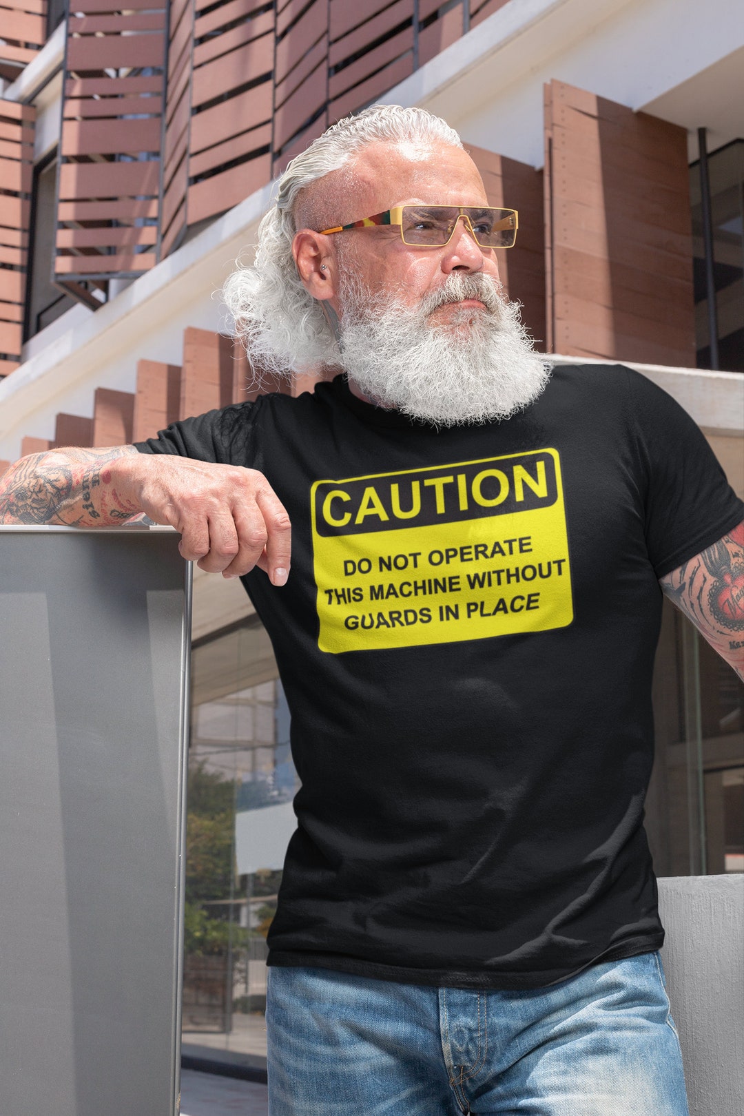 Caution Do Not Operate This Machine Without Guards in Place T-shirt - Etsy