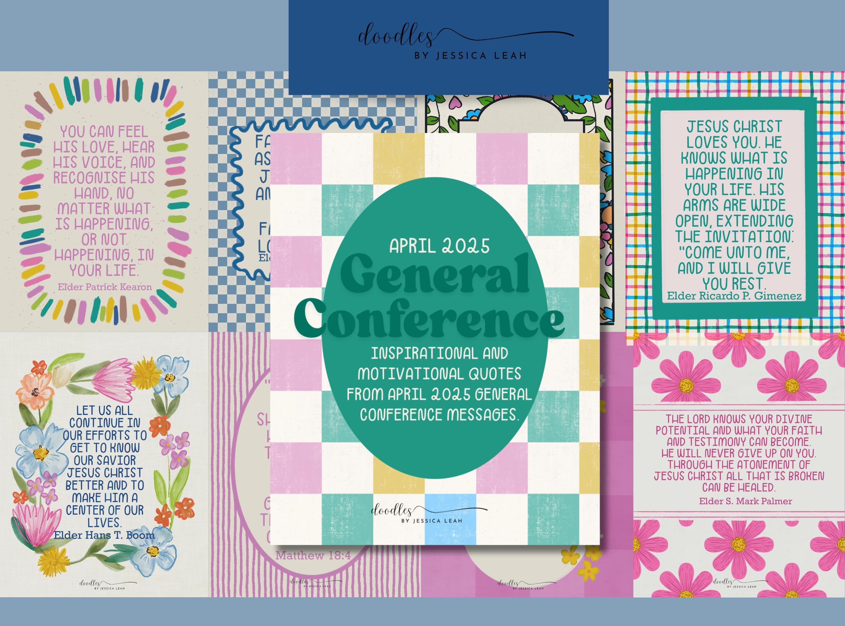 April 2025 LDS General Conference Mini Quote Bundel - Etsy