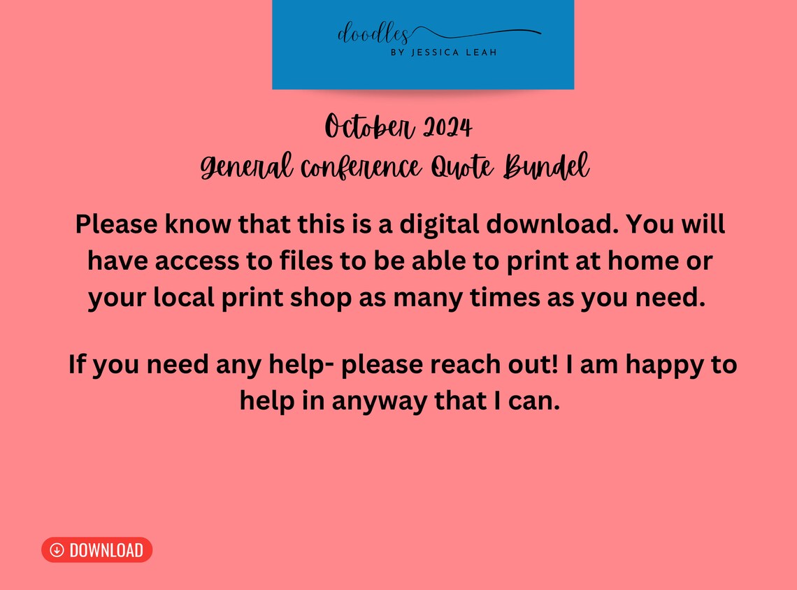 October 2024 LDS General Conference Mini Quote Bundel - Etsy