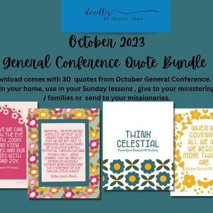 October 2023 LDS General Conference Quote Bundle - Etsy