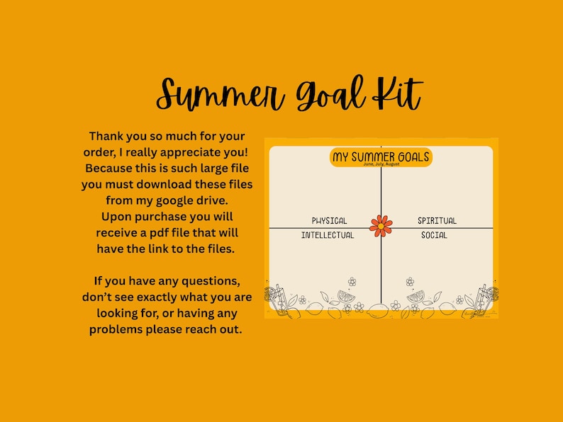 Summer Goal Setting Kit for LDS Children and Youth Program, Goal ...
