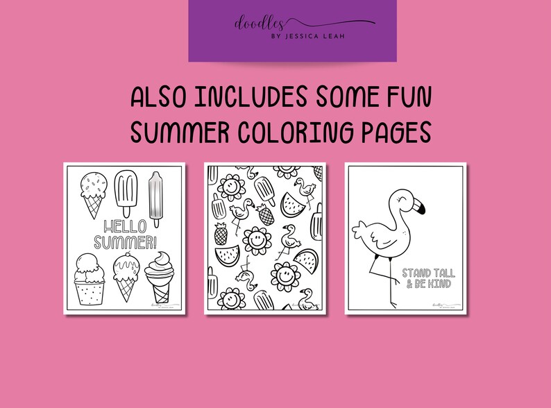 Summer Bucket List Coloring Poster | Summer Break Activities | Digital ...
