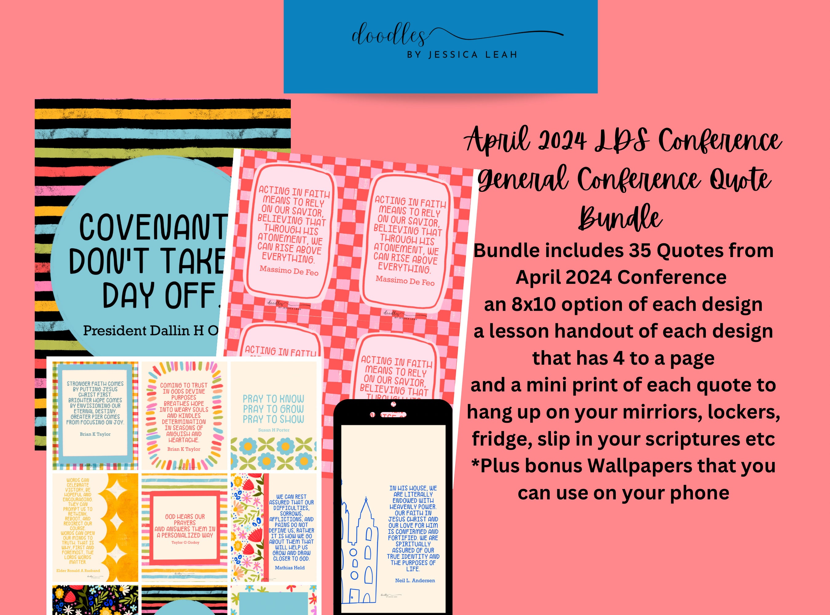 2024 April LDS General Conference Quote Bundle - Etsy