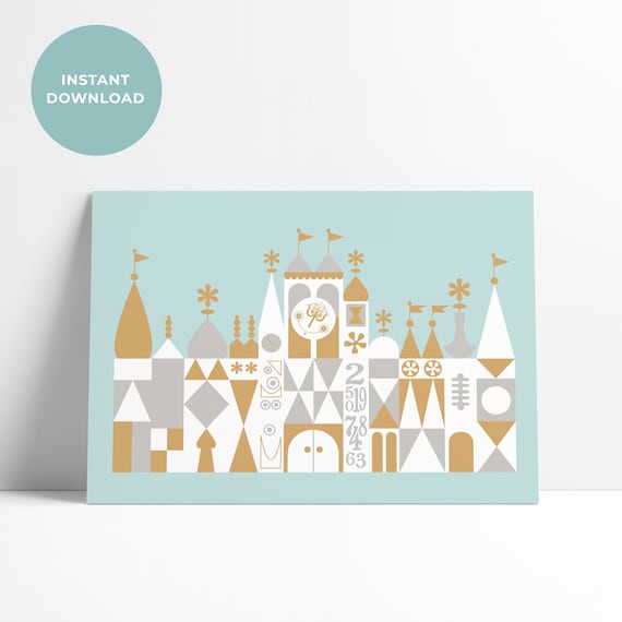 It's A Small World DIGITAL INSTANT DOWNLOAD - Etsy