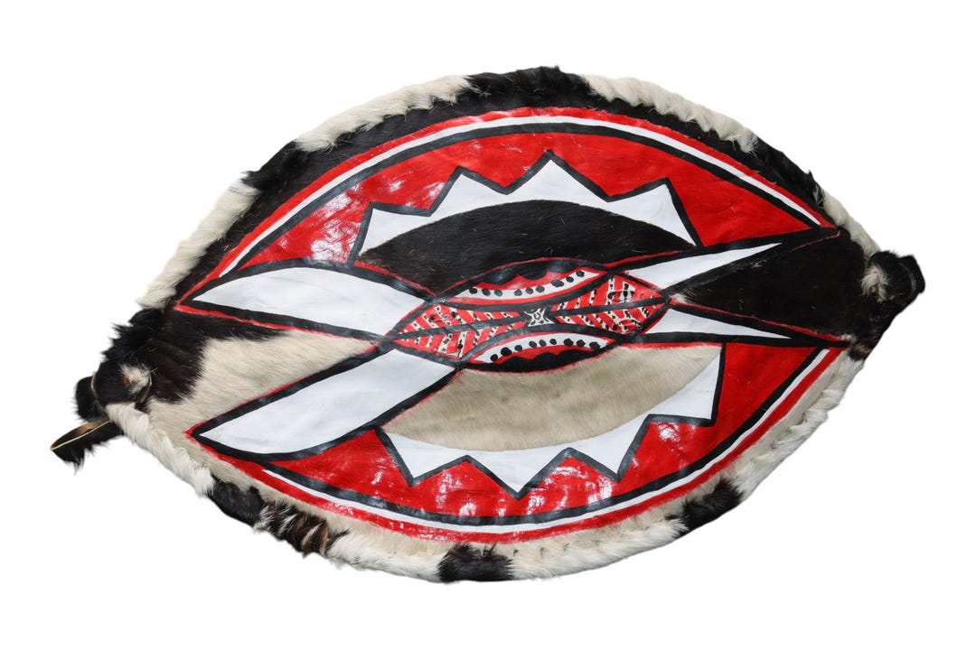 Authentic Maasai Fur Shield Wall Art | Hair-on-hide Tribal Decor ...