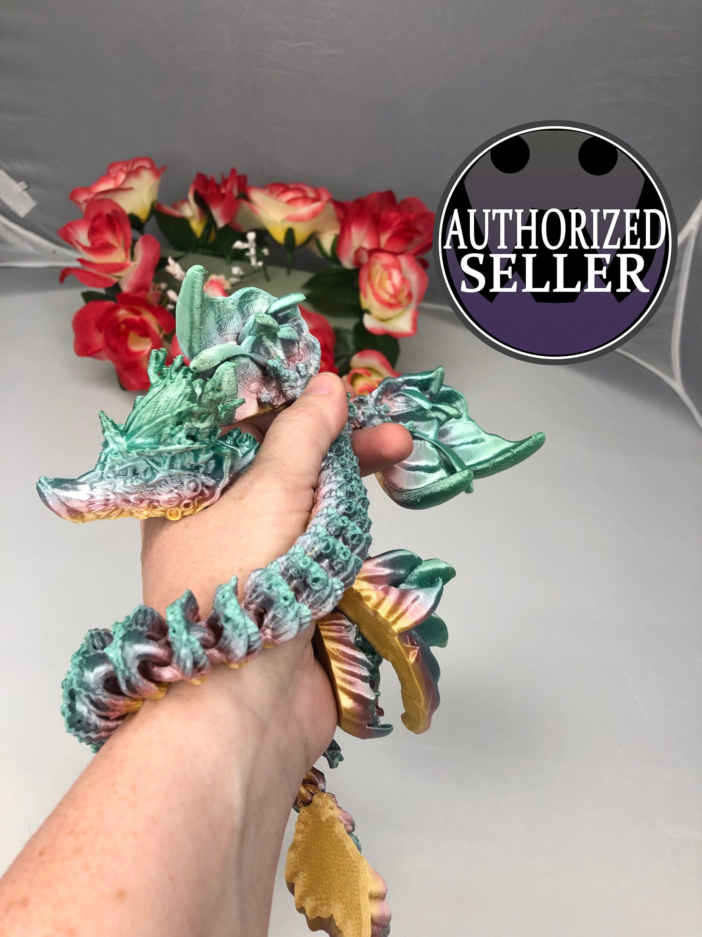 3D Printed Articulated Coral Reef Dragon Dragon Fidget 3D Printed Pics ...