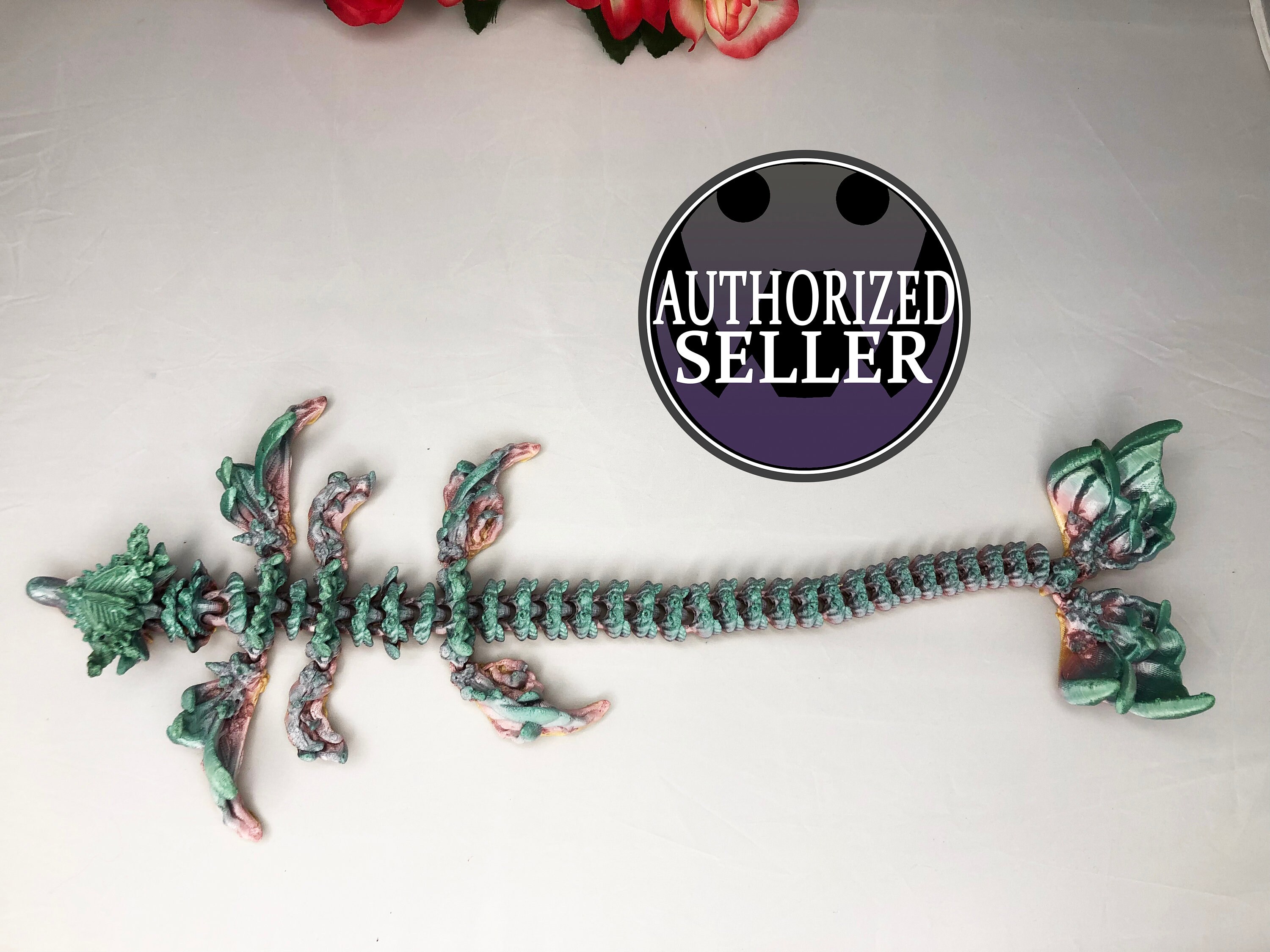 3D Printed Articulated Coral Reef Dragon Dragon Fidget 3D Printed Pics ...