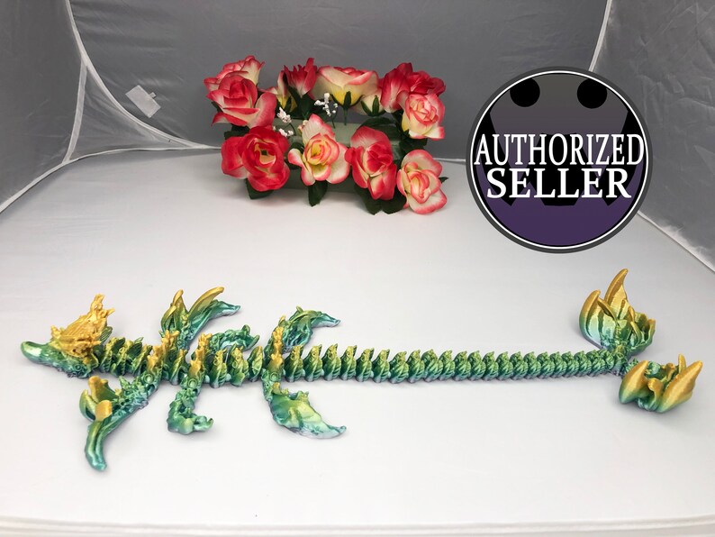 3D Printed Articulated Coral Reef Dragon Dragon Fidget 3D Printed Pics ...