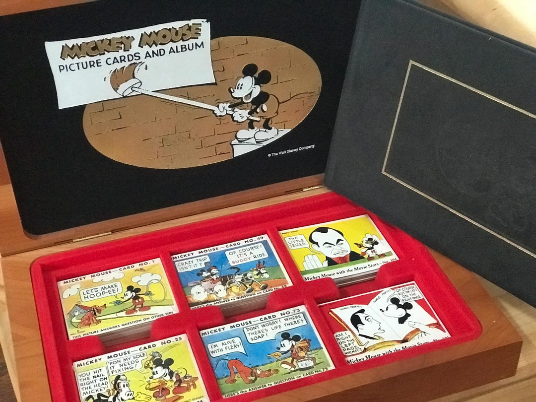 Mickey Mouse Wood Chest, Included in the Box; Mickey Mouse Picture ...