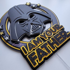 Death Star Father's Day Cake Topper: 3D Personalised - Etsy