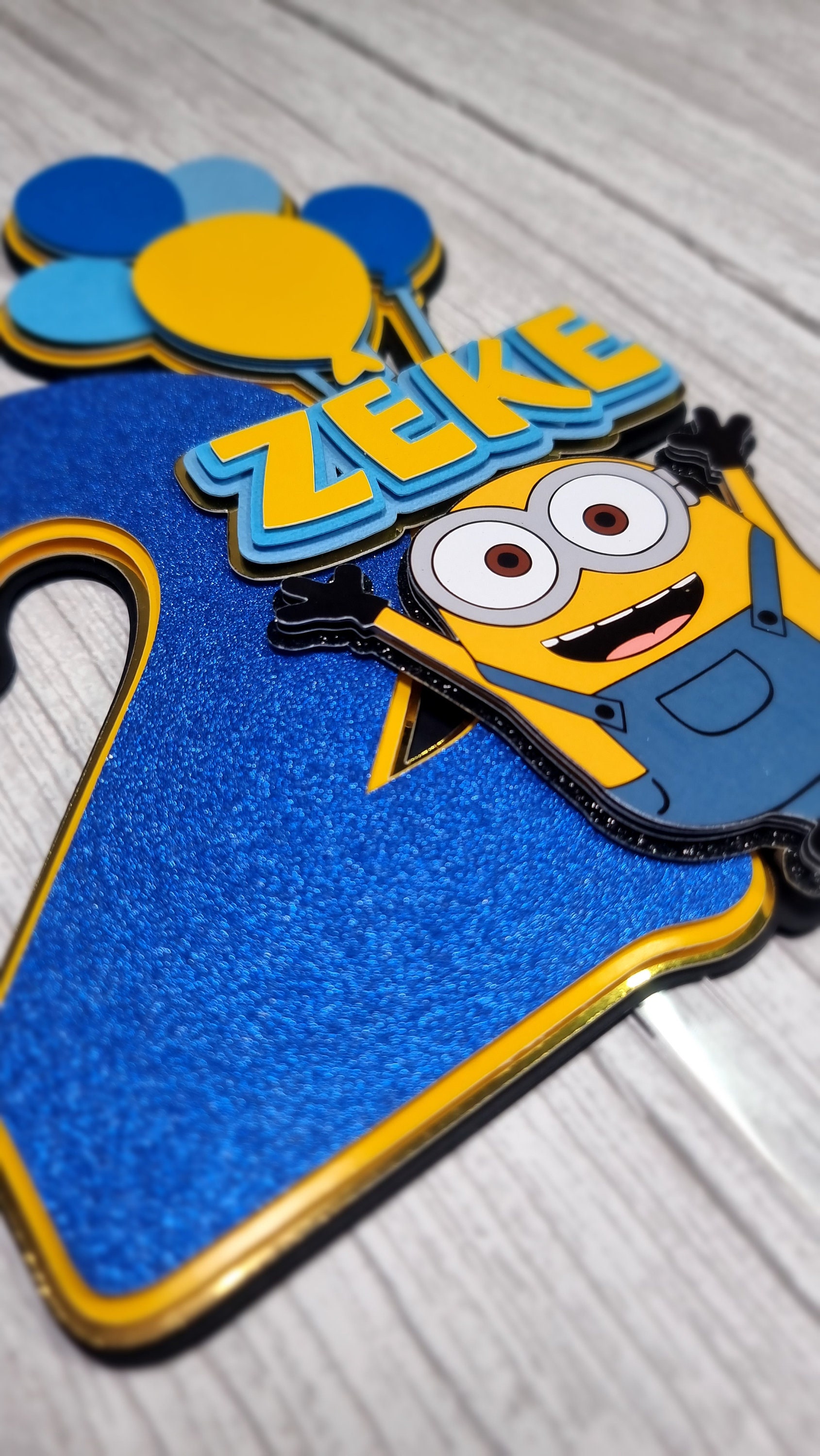 Minion Cake Topper: 3D Personalised - Etsy