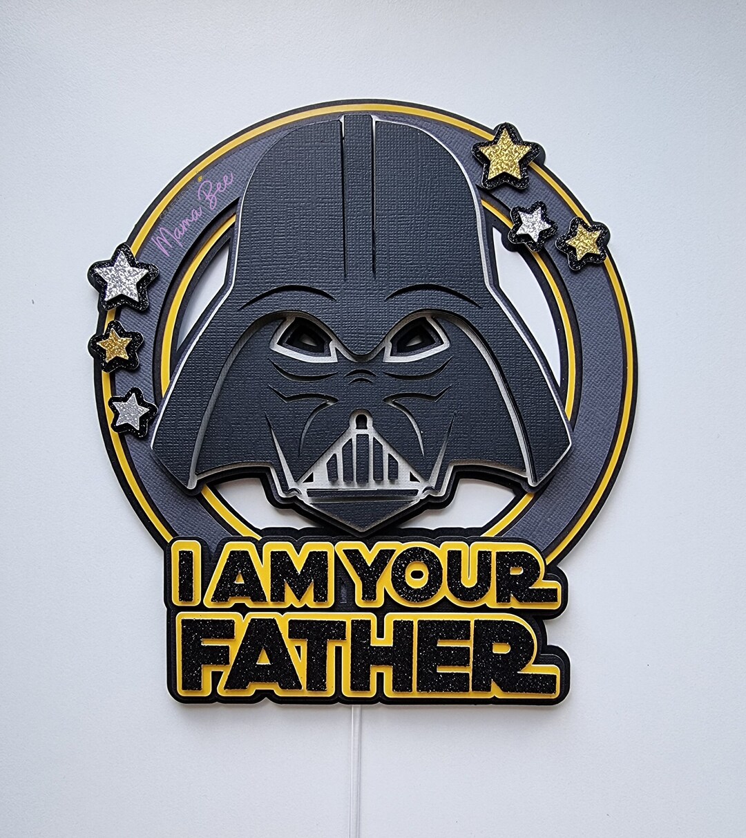Death Star Father's Day Cake Topper: 3D Personalised - Etsy