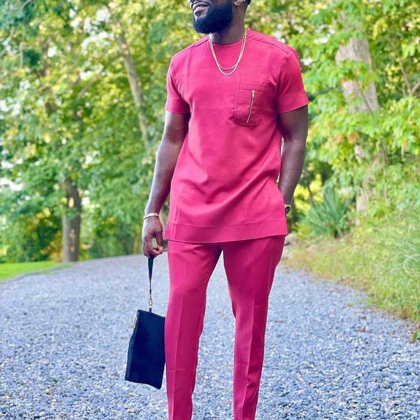 Magenta Suit Men - Etsy