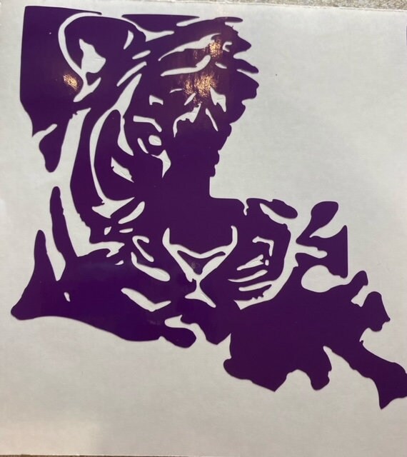 LSU Tiger Decal | Etsy