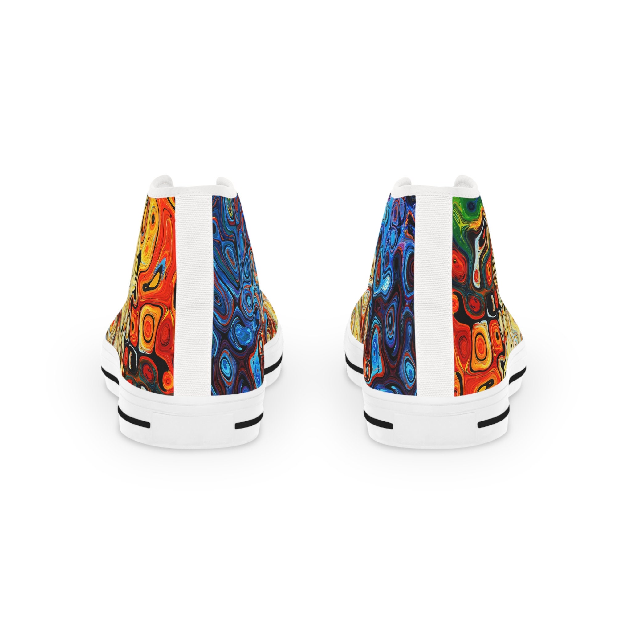 Funky Custom Shoes, Colorful High Tops, Men's Kicks, Men's High Top ...