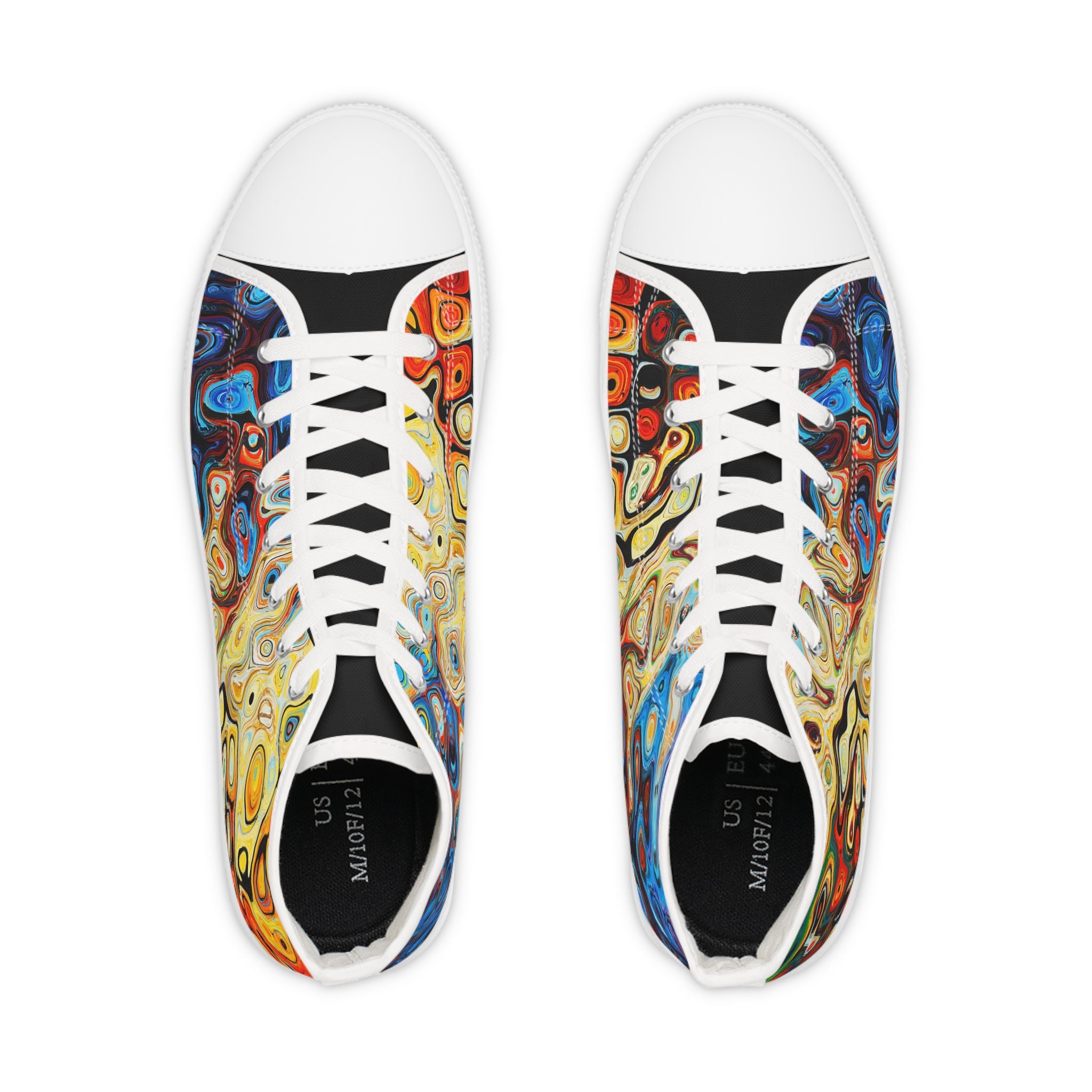 Funky Custom Shoes, Colorful High Tops, Men's Kicks, Men's High Top ...
