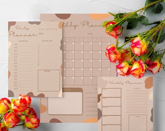 Boho Monthly - Weekly - Daily Planner, Boho Planner, Custom Planner ...