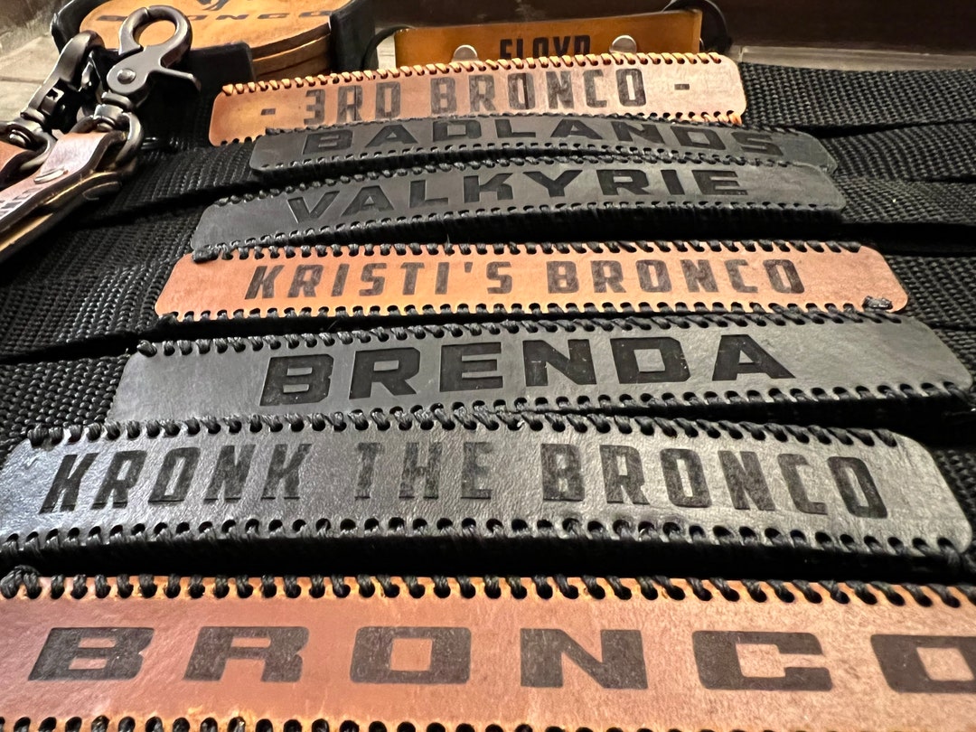 CUSTOMIZABLE-- Ford Bronco Leather and Nylon Grab Handles - Etsy