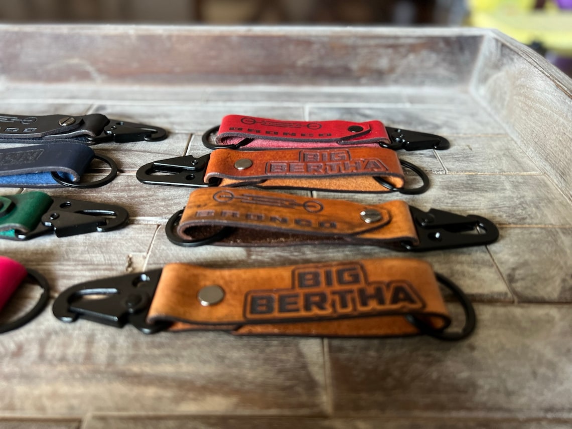 Ford Bronco Custom Leather Keychains - Etsy