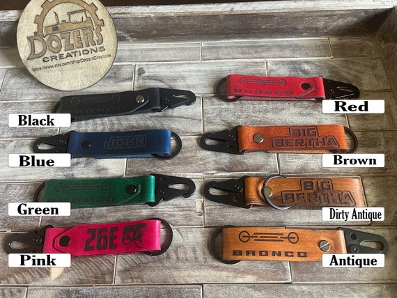 Ford Bronco Custom Leather Keychains - Etsy