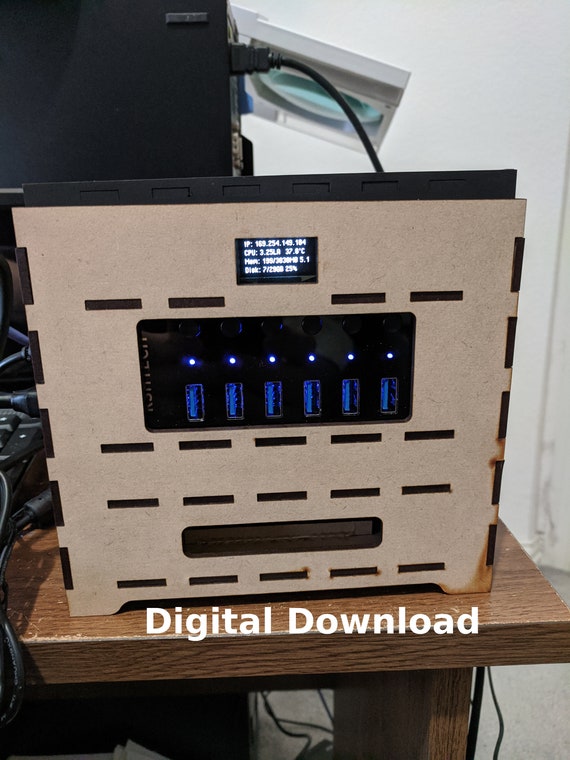 RPI 4 Tower Case 7 Port USB 3.0 - Etsy
