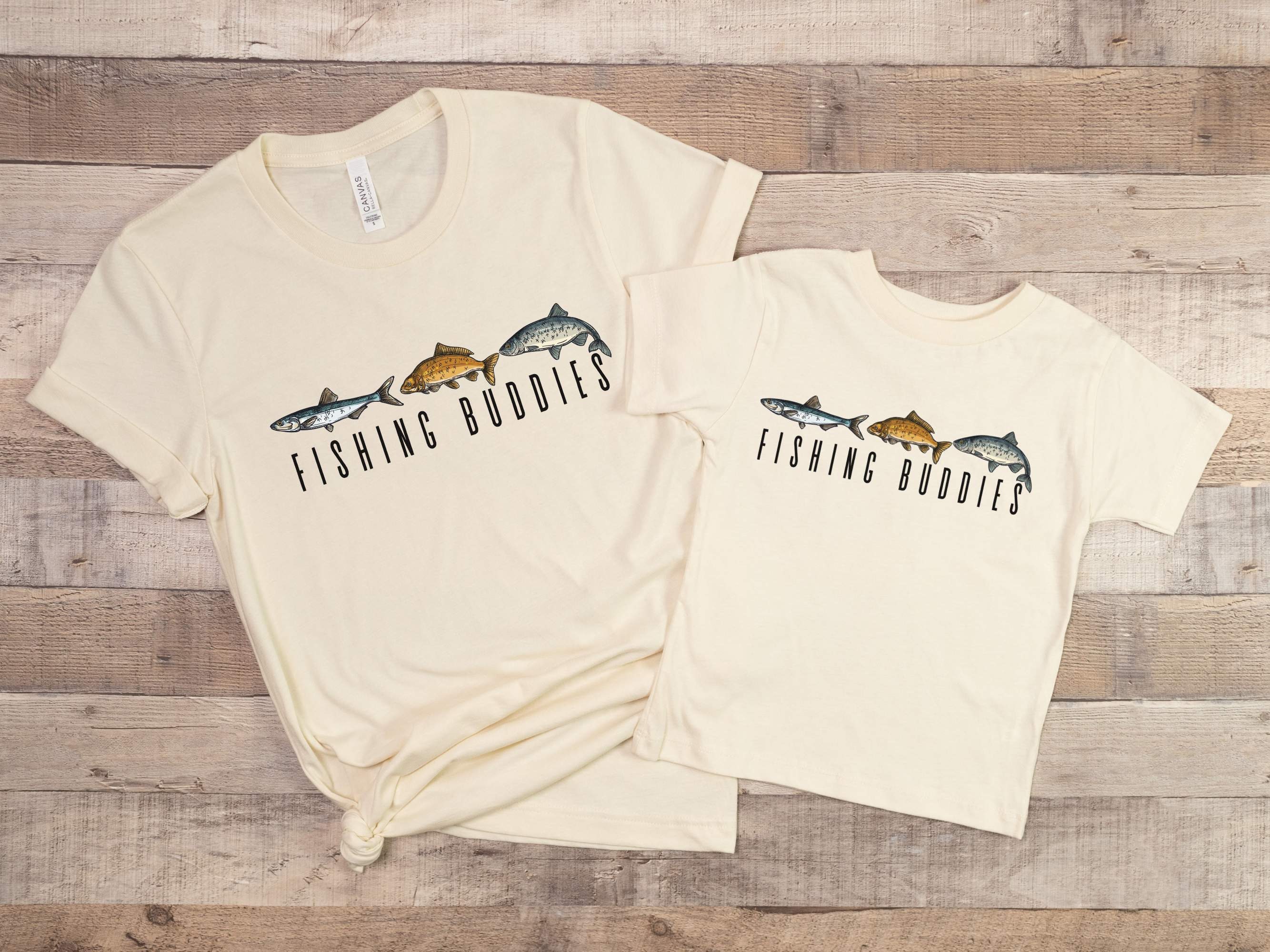 Father Son Fishing Buddies T-shirt, Matching Dad and Kid Shirts, Father Son Fishing Shirts ...