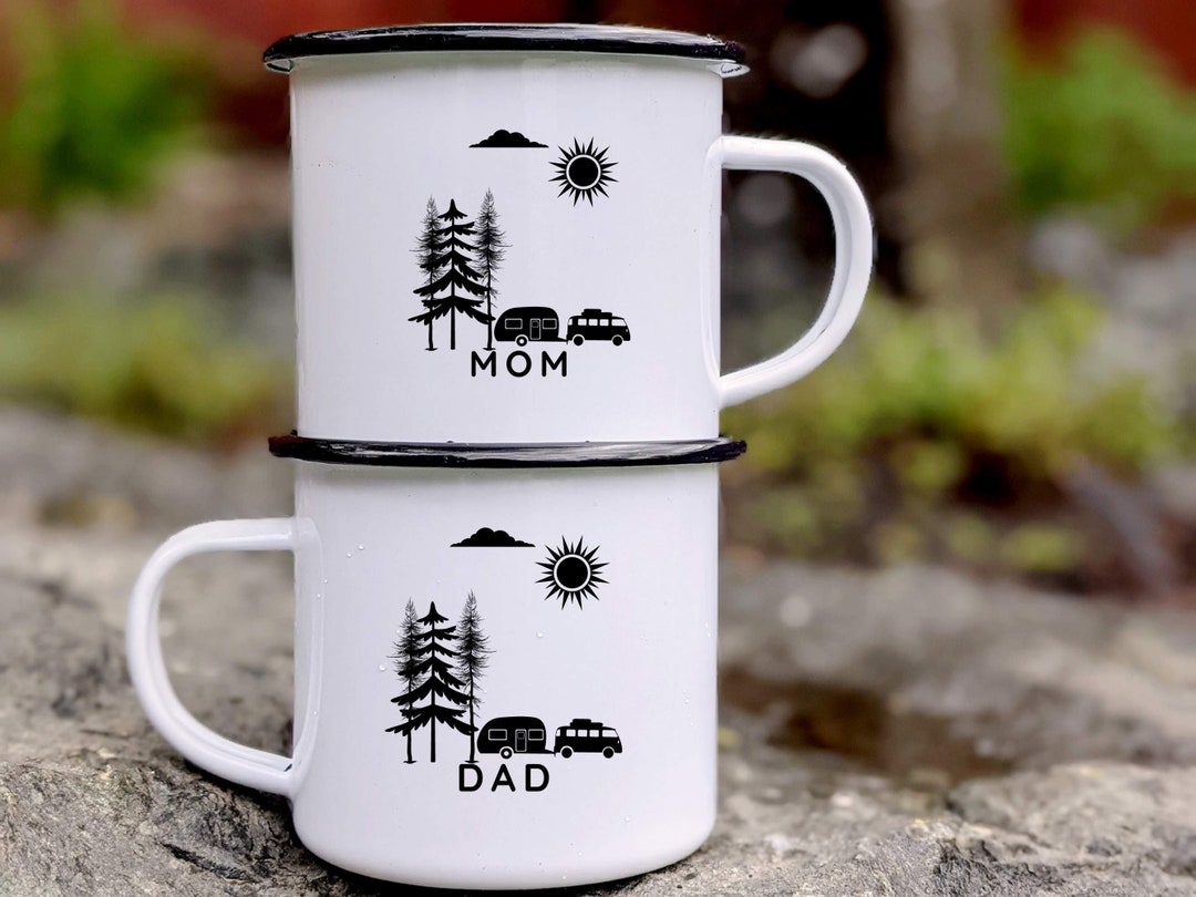 Mom and Dad Camping Mugs, 12 Oz, Gift for Parents, Mountain Mug ...