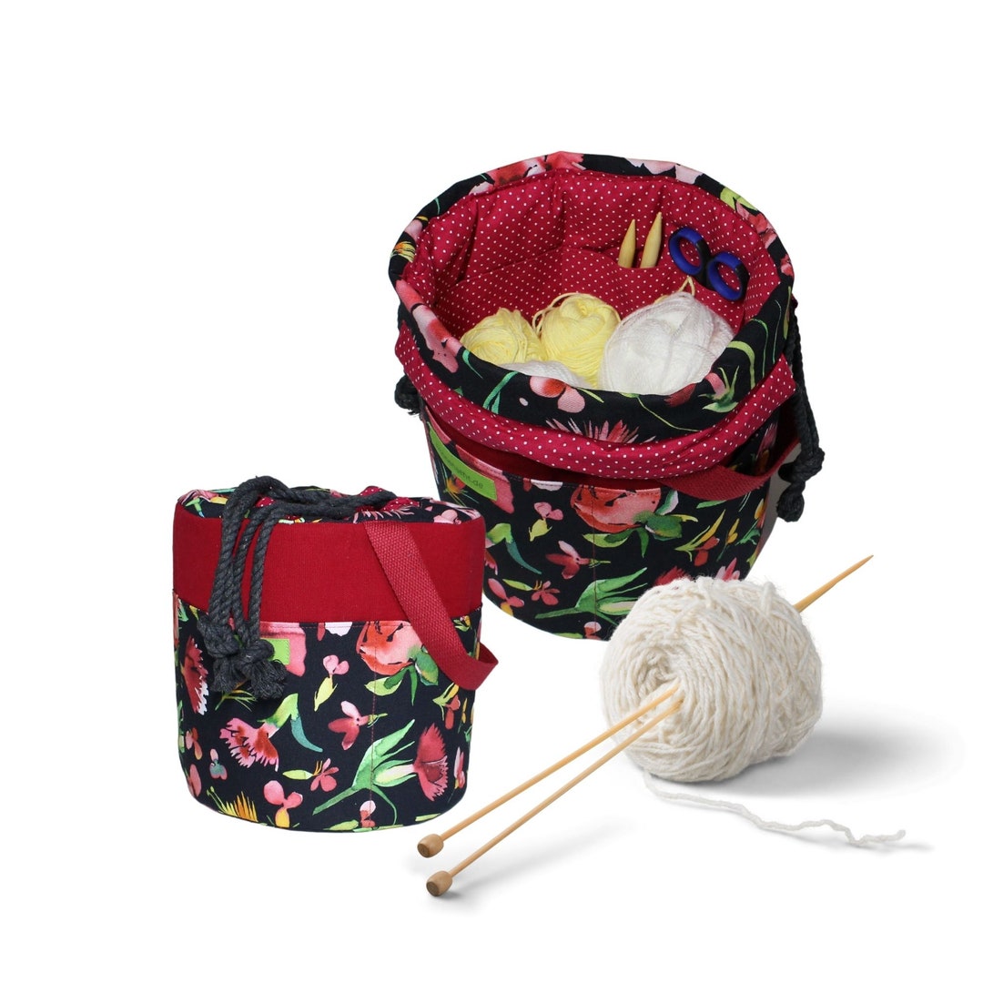 Sewing Instructions With Pattern for the Round Project Bag TINA in Two ...